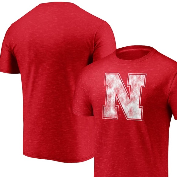 Fanatics | Shirts | Fanatics Nebraska Classic Primary Logo Space Dye ...